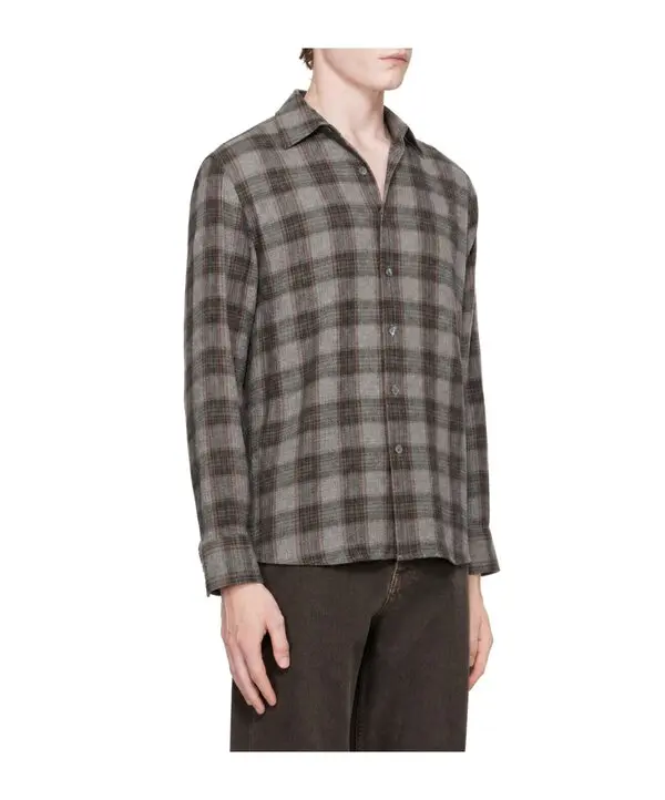 SUNFLOWER Studio Check Seersucker Shirt