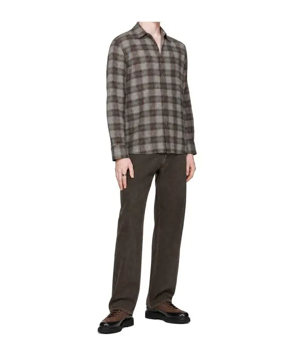 SUNFLOWER Studio Check Seersucker Shirt