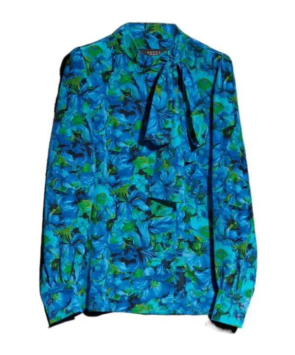 Gucci Printed Silk Crêpe De Chine Shirt
