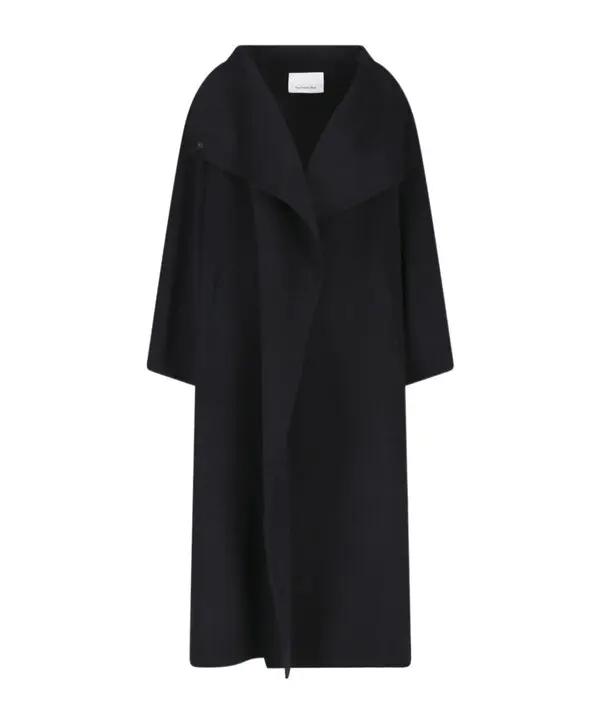 THE FRANKIE SHOP Leroy Funnel-neck Coat - Black
