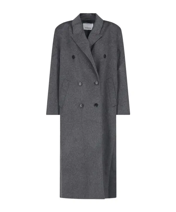 THE FRANKIE SHOP Double-breasted Coat - Black