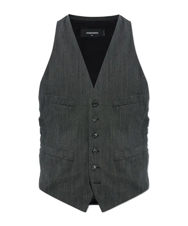 Dsquared2 Button-up V-neck Gilet