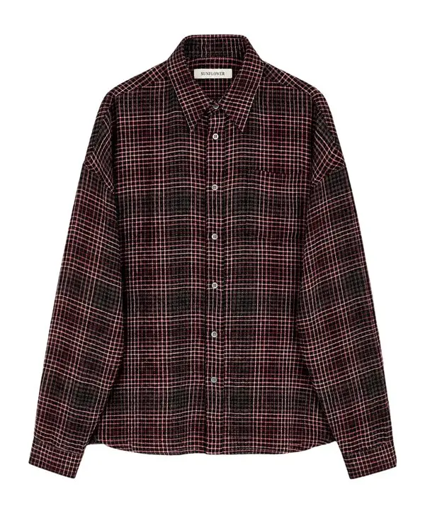 SUNFLOWER Checked Button-up Shirt
