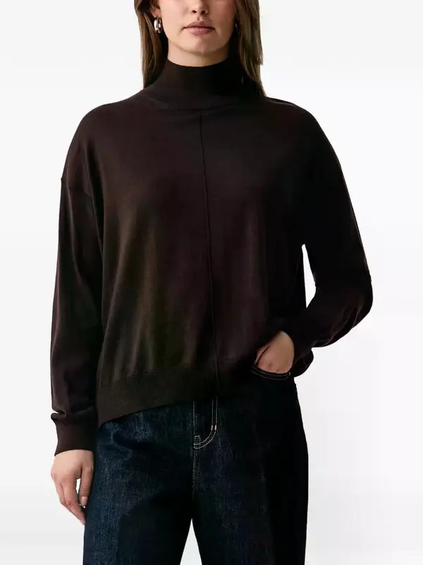 KAOS High-neck Seam-detail Sweater