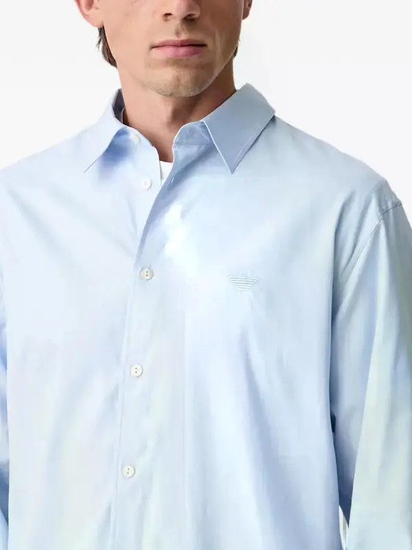 Emporio Armani Logo-embroidered Button-down Shirt