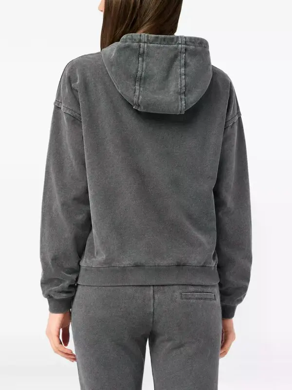 PLEIN SPORT Acid-wash Zip-up Hoodie
