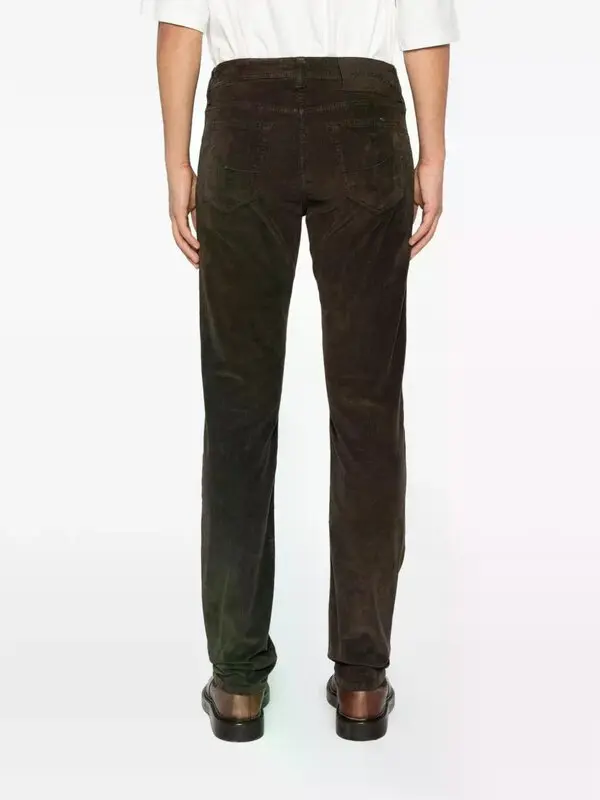 JACOB COHЁN Corduroy-texture Straight-leg Trousers