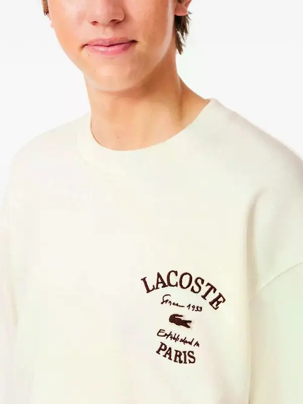 Lacoste Embroidered Fleece Crew Neck Sweatshirt