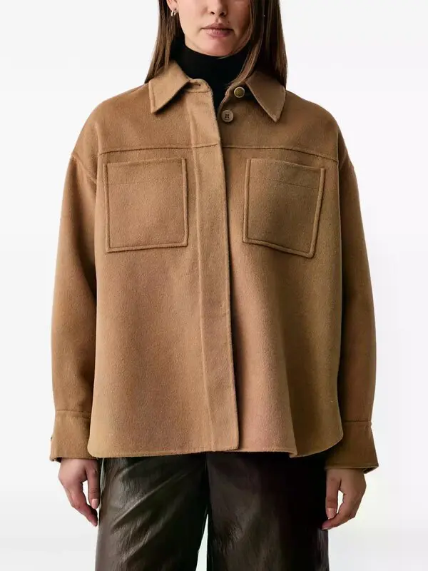 KAOS Button-up Pocket-detail Jacket - Neutrals