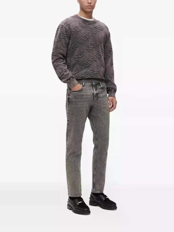 Karl Lagerfeld Slim-fit Washed Jeans