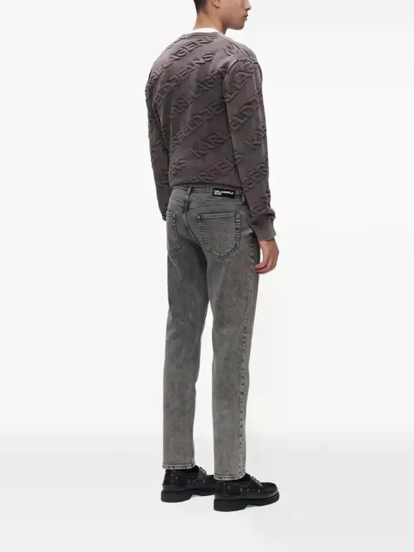 Karl Lagerfeld Slim-fit Washed Jeans