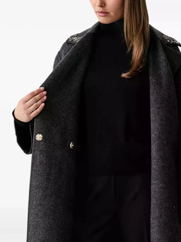 KAOS Embellished Belted Coat