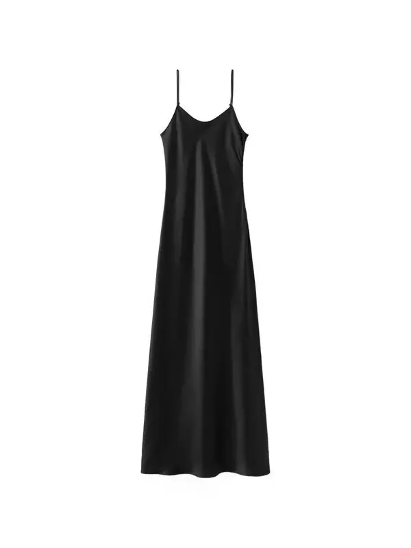 Almada Label Satin-finish Slip Maxi Dress