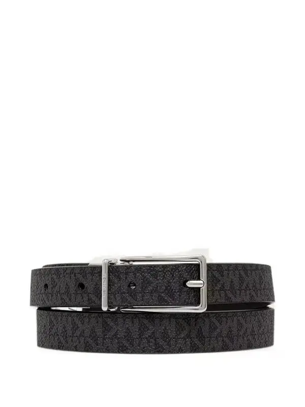 Michael Kors Reversible Crystal-embellished Belt - Black