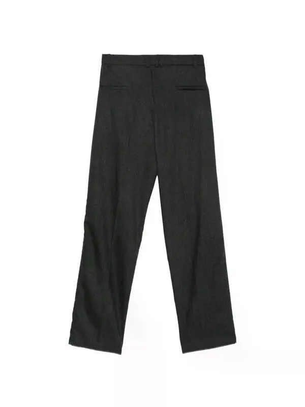 HEVO Pleated Straight-leg Trousers