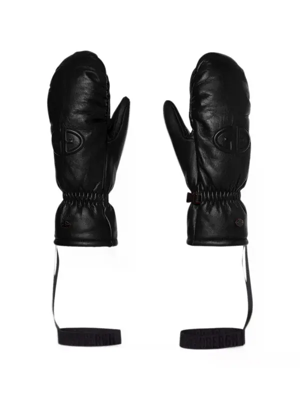 Goldbergh Hilja Logo-embossed Leather Mittens