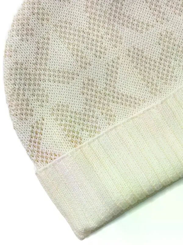 Michael Kors Monogram-knit Beanie Hat And Scarf Set
