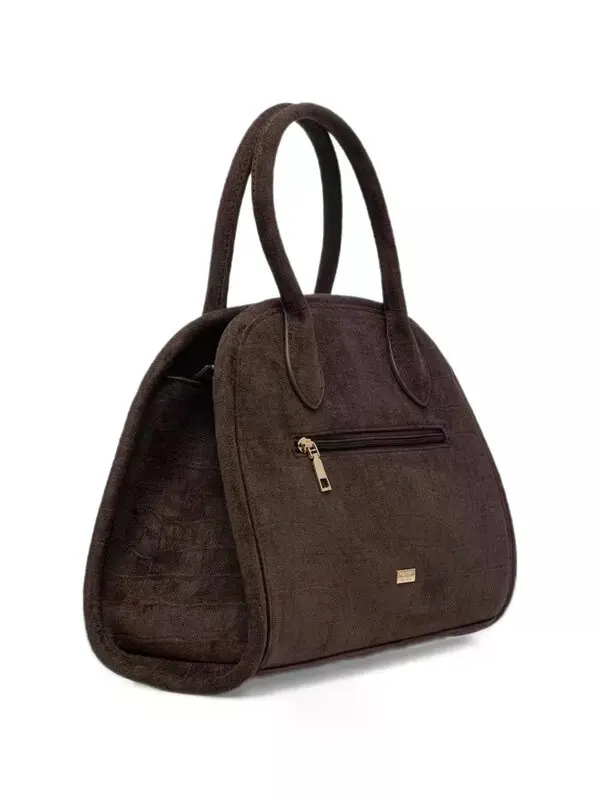 MORGAN Crocodile-effect Tote Bag