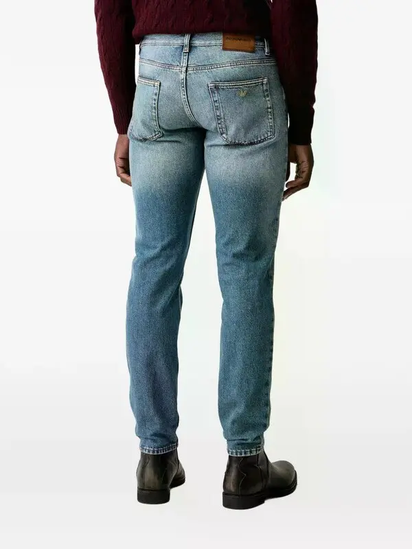 Emporio Armani Logo-patch Belt-loop Jeans