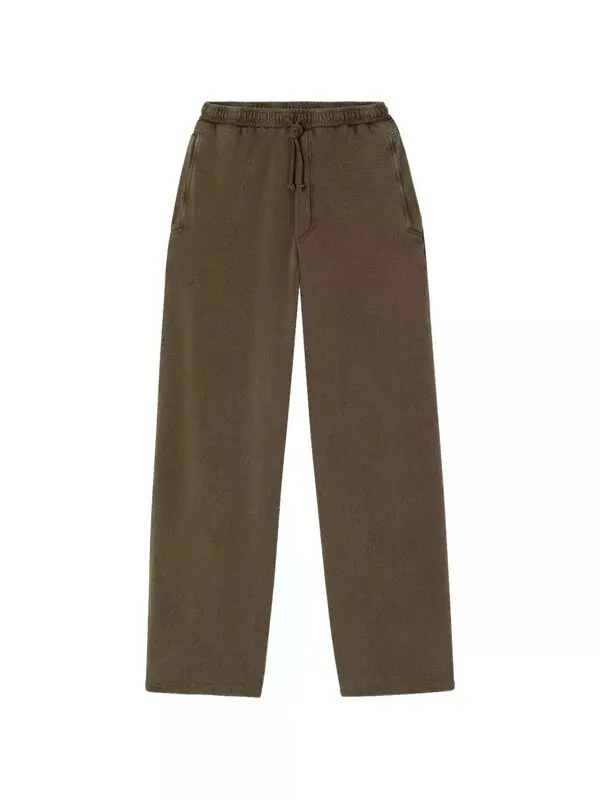 American Vintage Vibtown Raw-edge Track Pants - Brown