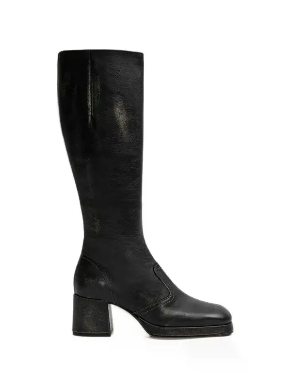 MIISTA Donna Square-toe Panelled Boots