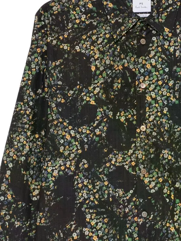 Paul Smith Floral-print Long-sleeve Shirt