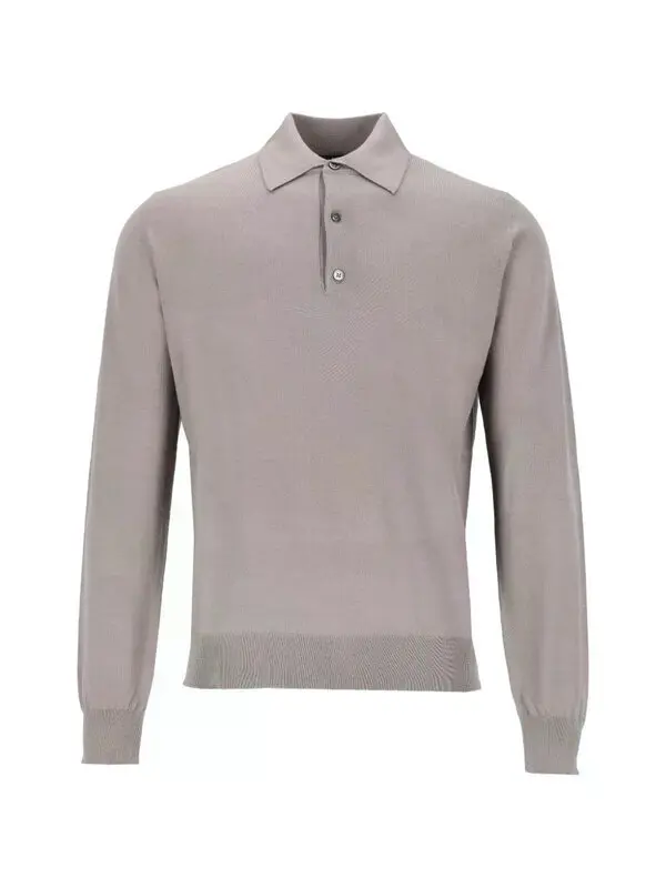 Alpha Studio Merino Wool Polo Shirt