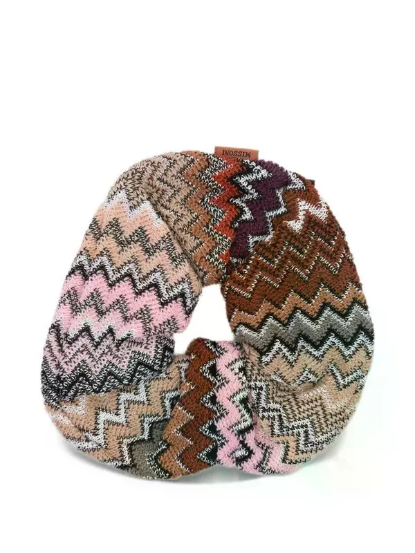 Missoni Zigzag-knit Scrunchie