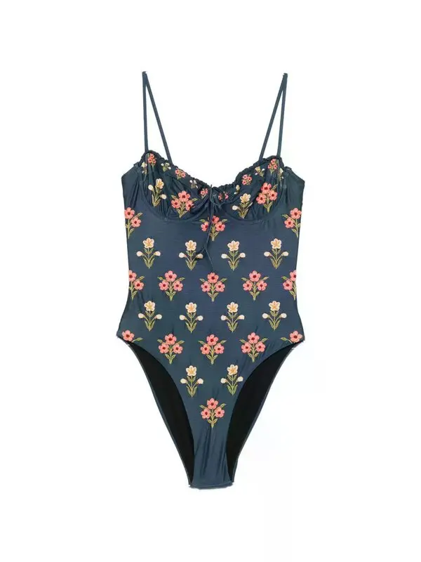 Agua Bendita Ebano One Piece Swimsuit - Blue