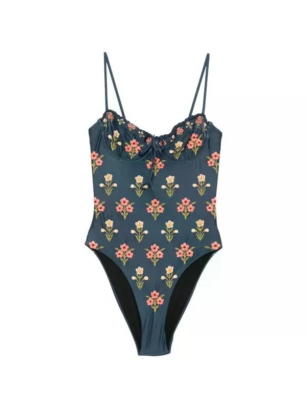 Agua Bendita Ebano One Piece Swimsuit - Blue