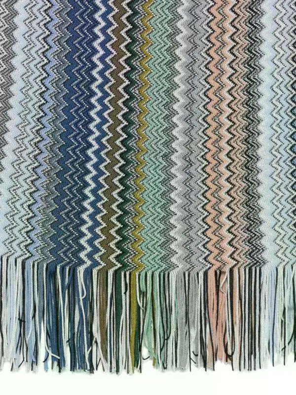 Missoni Zigzag-knit Fringed Scarf