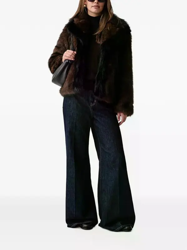 KAOS Contrast-trim Artificial Fur Jacket