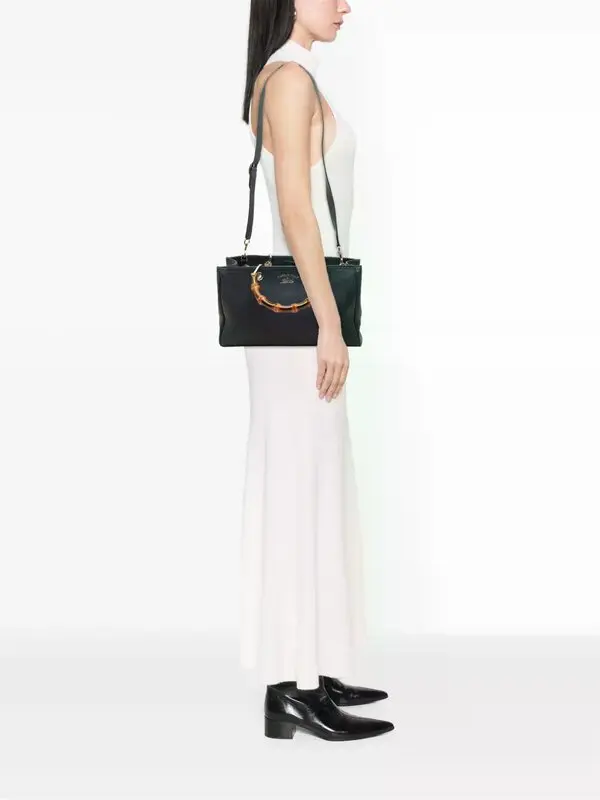 Gucci 2000-2015 Medium Calfskin Bamboo Shopper Satchel