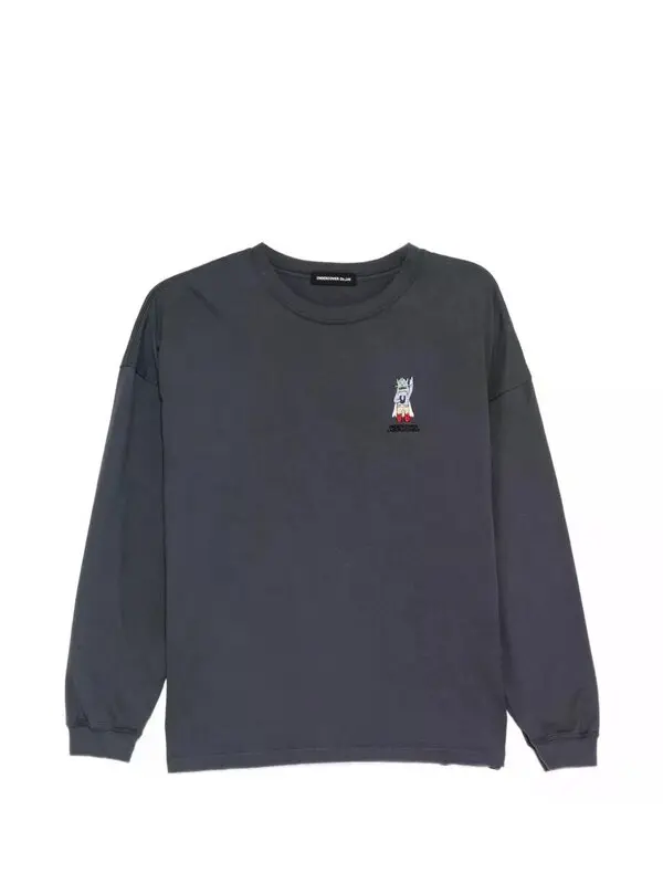 Undercover Graphic-print Long-sleeved Sweater - Grey