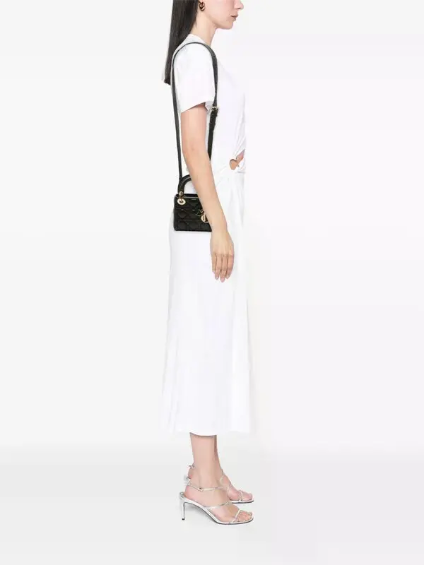 Dior 2020 Micro Lambskin Cannage Lady Satchel