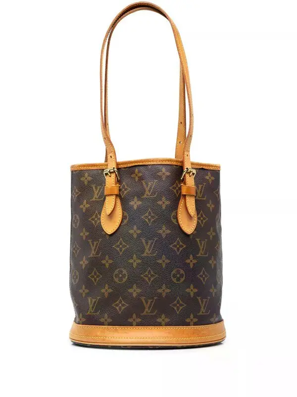 LOUIS VUITTON 2001 Monogram Petit Bucket Bag