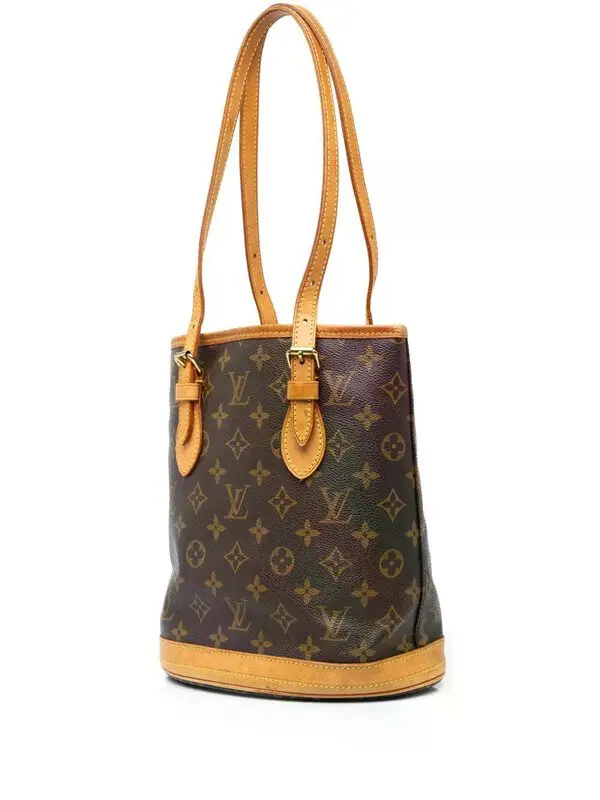 LOUIS VUITTON 2001 Monogram Petit Bucket Bag
