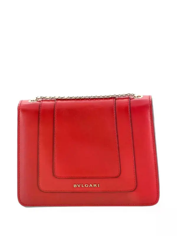 BVLGARI Serpenti Forever Square Shoulder Bag Leather Small Crossbody Bag