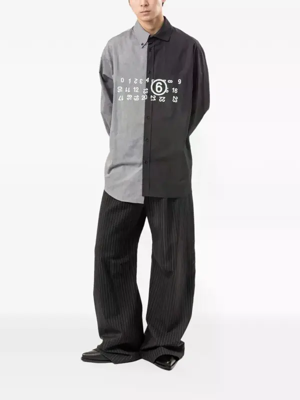 MAISON MARGIELA Pinstripe-pattern Pleated Trousers