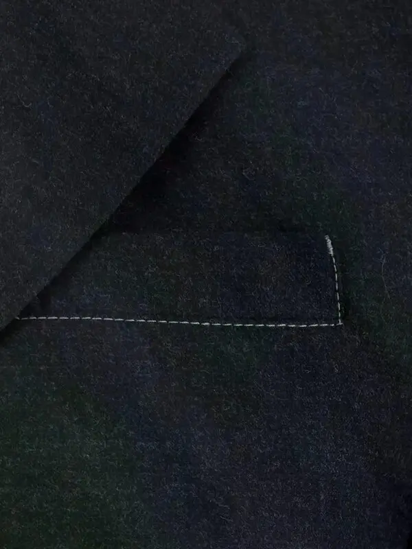 TELA Contrast-stitch Single-breasted Jacket