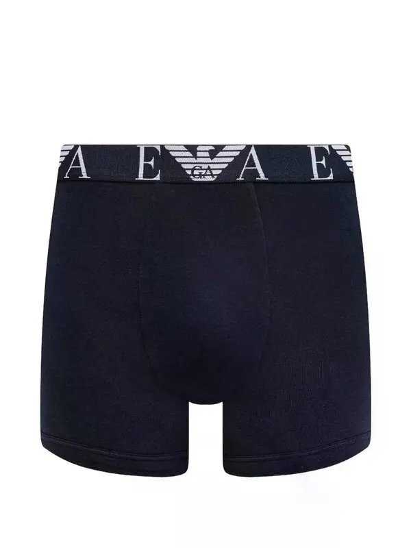 Emporio Armani Five-pack Stretch Cotton-jersey Trunks With Logo-waistband