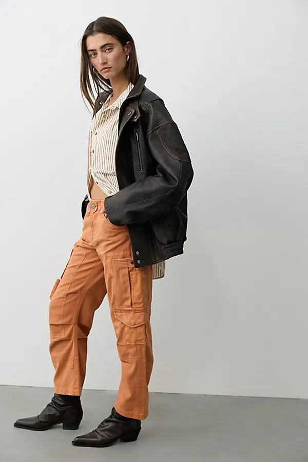 Free People Rainier Arc Cargo Pants - Sunset