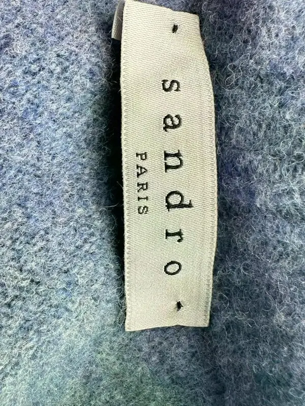 Sandro Color-block Poncho Sweater