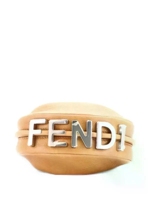 Fendi Fendigraphy Bag Leather Nano Hobo Bag