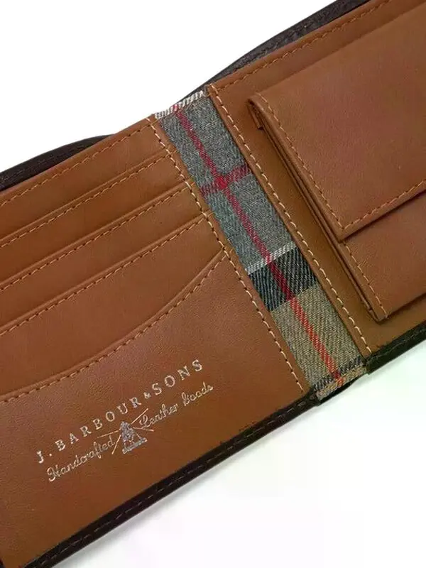 Barbour Contrast-stitch Leather Wallet