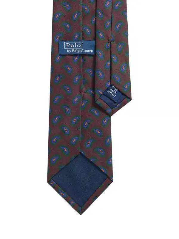 Polo Ralph Lauren Pine-print Silk Twill Tie - Emerald Paisley