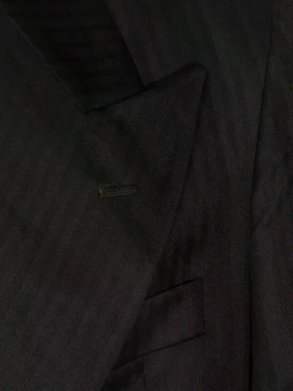 EPOCA Double-breasted Herringbone Suit
