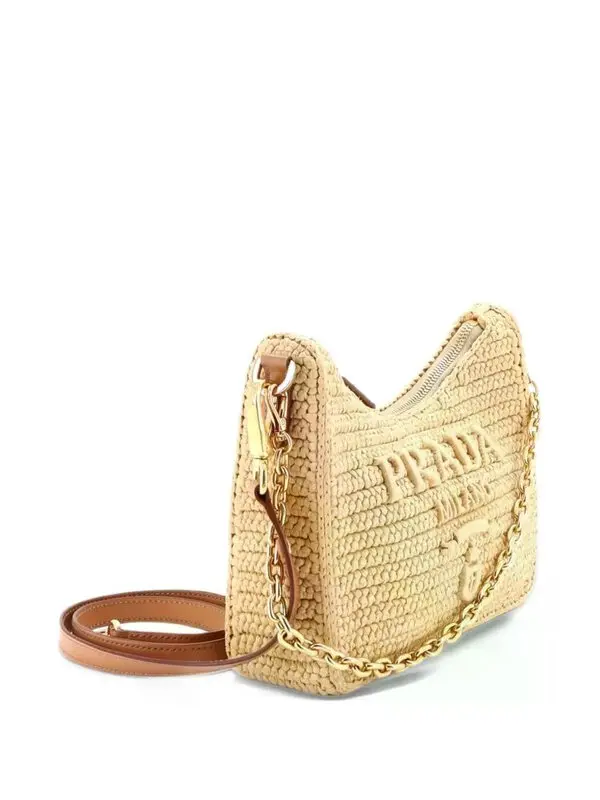Prada Re-edition 2000 Shoulder Bag Raffia Mini Hobo Bag