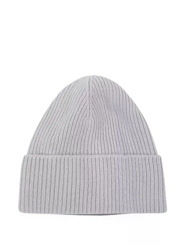 Gucci Double G Logo-patch Beanie Hat - Grey