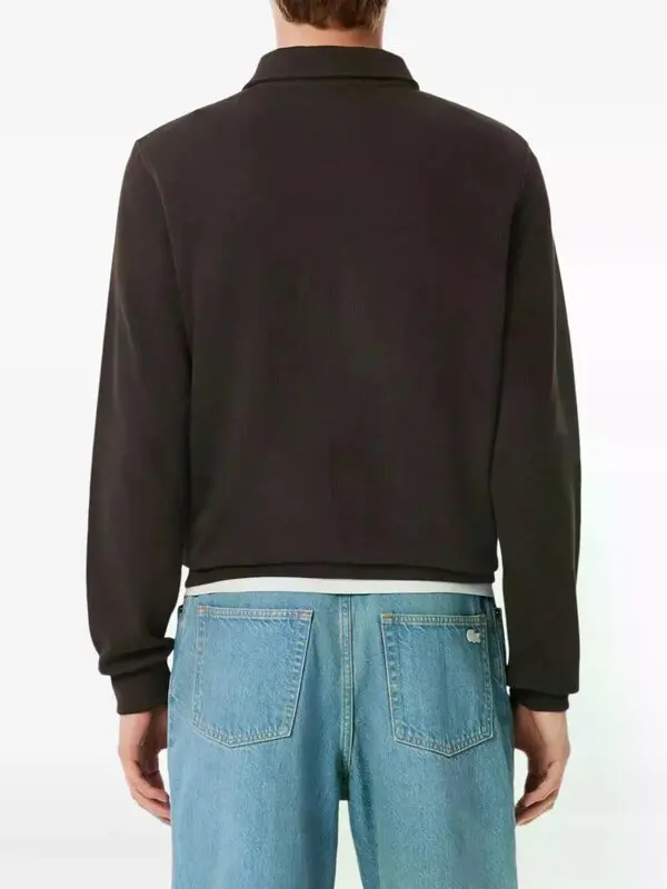 Lacoste Logo-patch Polo-collar Sweater